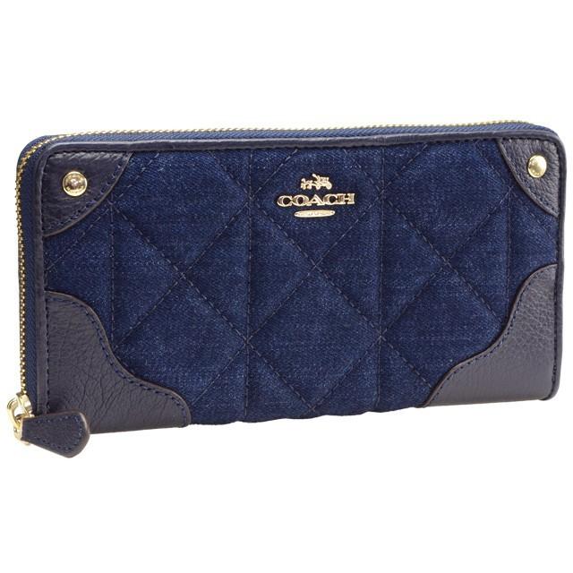 COACH コーチ 財布 長財布 デニム レディース ラウンド COACH コーチ 財布 長財布 デニム レディース ラウンド