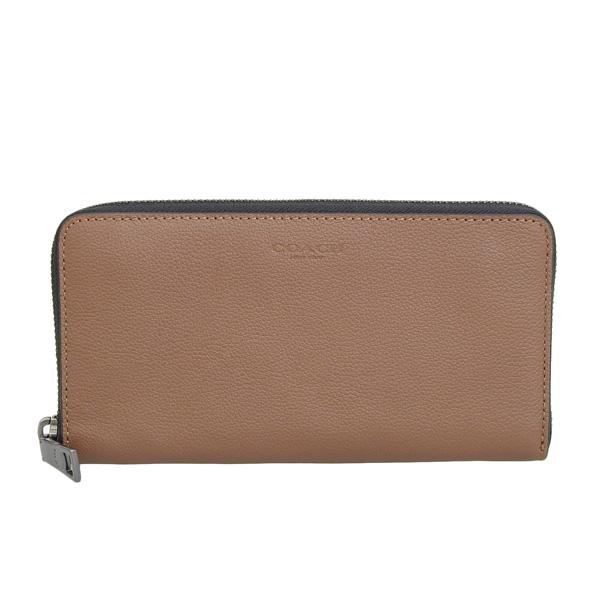 COACH（コーチ） 財布 長財布 メンズ アウトレット ラウンドファスナー レザー ブラウン F58102 COACH : FASCINO ...