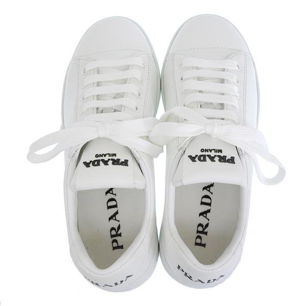 プラダ スニーカー メンズ レディース 靴 アウトレット レザー ホワイト 2EG400 3ON8 PRADA 正規品 新品 並行輸入 ...