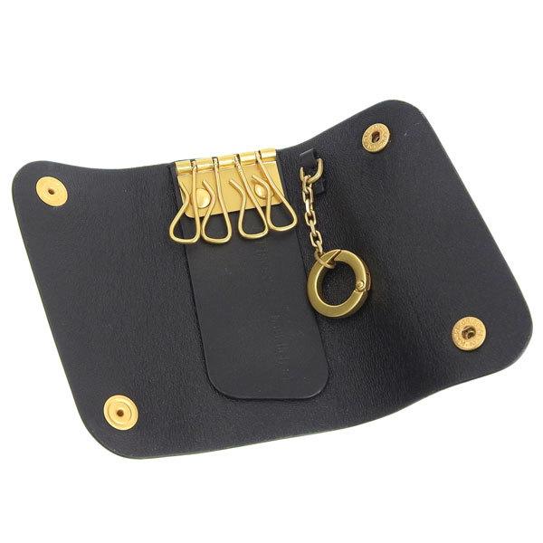 IL BISONTE（イルビゾンテ） キーケース 鍵入れ ブラック メンズ