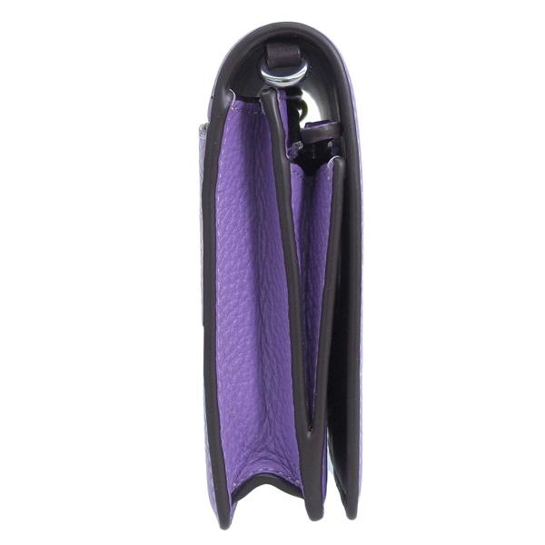 コーチ バッグ レディース ショルダーバッグ アウトレット レザー パープル Anna Foldover Crossbody Clutch ...