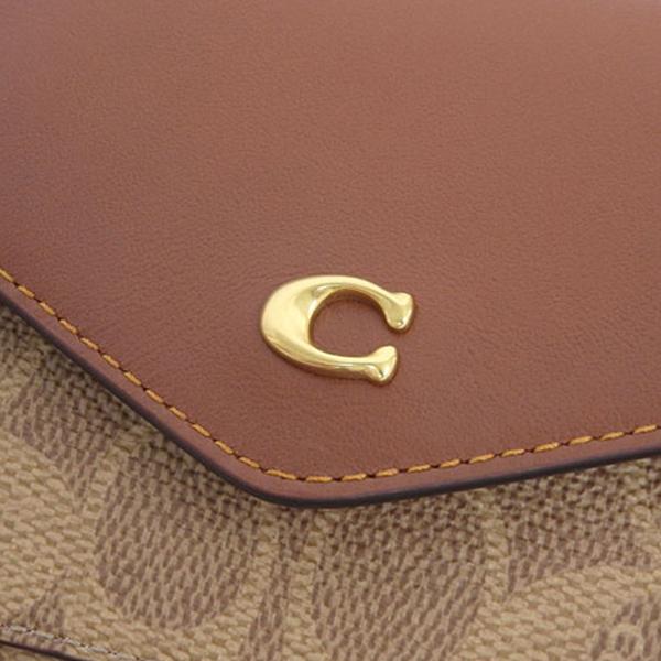 COACH コーチ 財布 レディース 二つ折り財布 レッド×カーキ CB CC SG WYN SM WAL C2329B4NQ4 ...