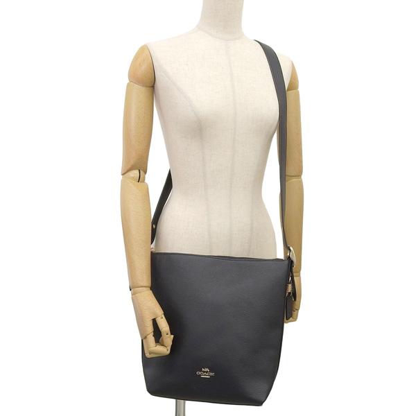 COACH（コーチ） バッグ レディース ショルダーバッグ アウトレット レザー ブラック LTH VAL DUFFLE C2818IMBLK ...