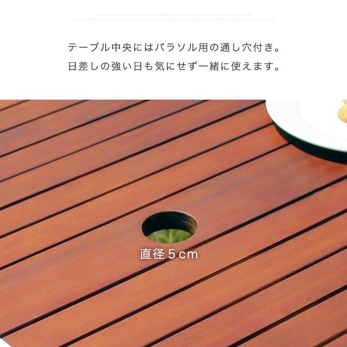 ガーデン テーブル セット 110幅 ガーデン5点セット ガーデンセット 木製 八角 テーブル チェア 折りたたみ 折り畳み 4人 グランピング 八角シリーズ :81062x1-81059x4 ...