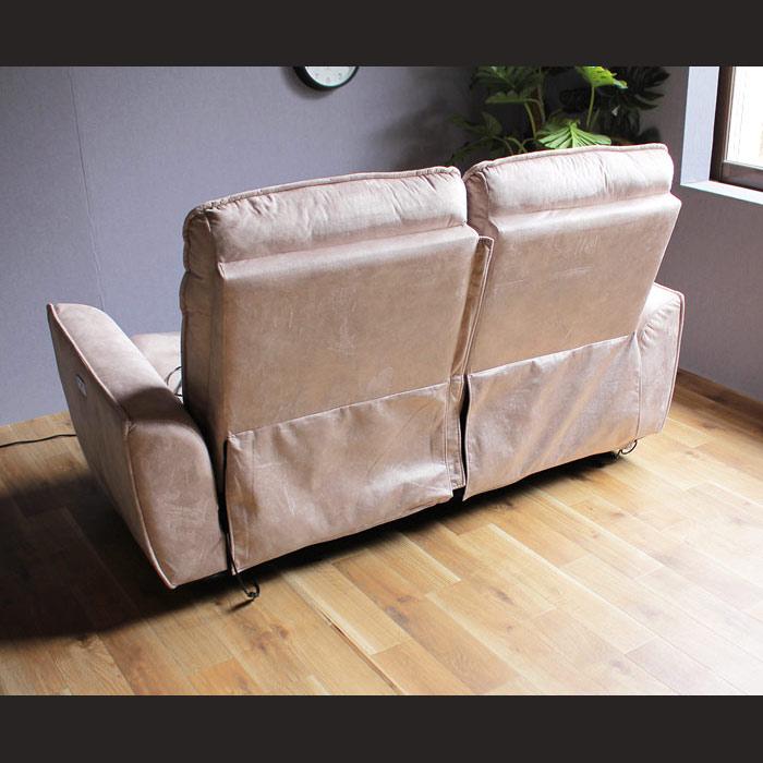 2人掛けソファー 電動ソファー リクライニング 電動 2P ソファー 2人掛け ファブリックレザー レザーファブリック リビング OKIN USB 3人用 : sk-mia2 : アウトレット ...