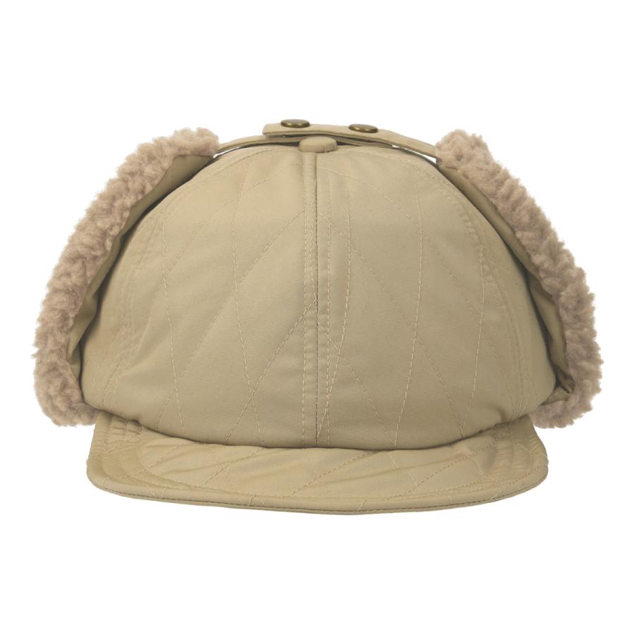 ベーシックエンチ Quilting Short Flap Cap 帽子 アビエイター キルティング ショートつば 耳あて 抗菌 消臭 メンズ ...