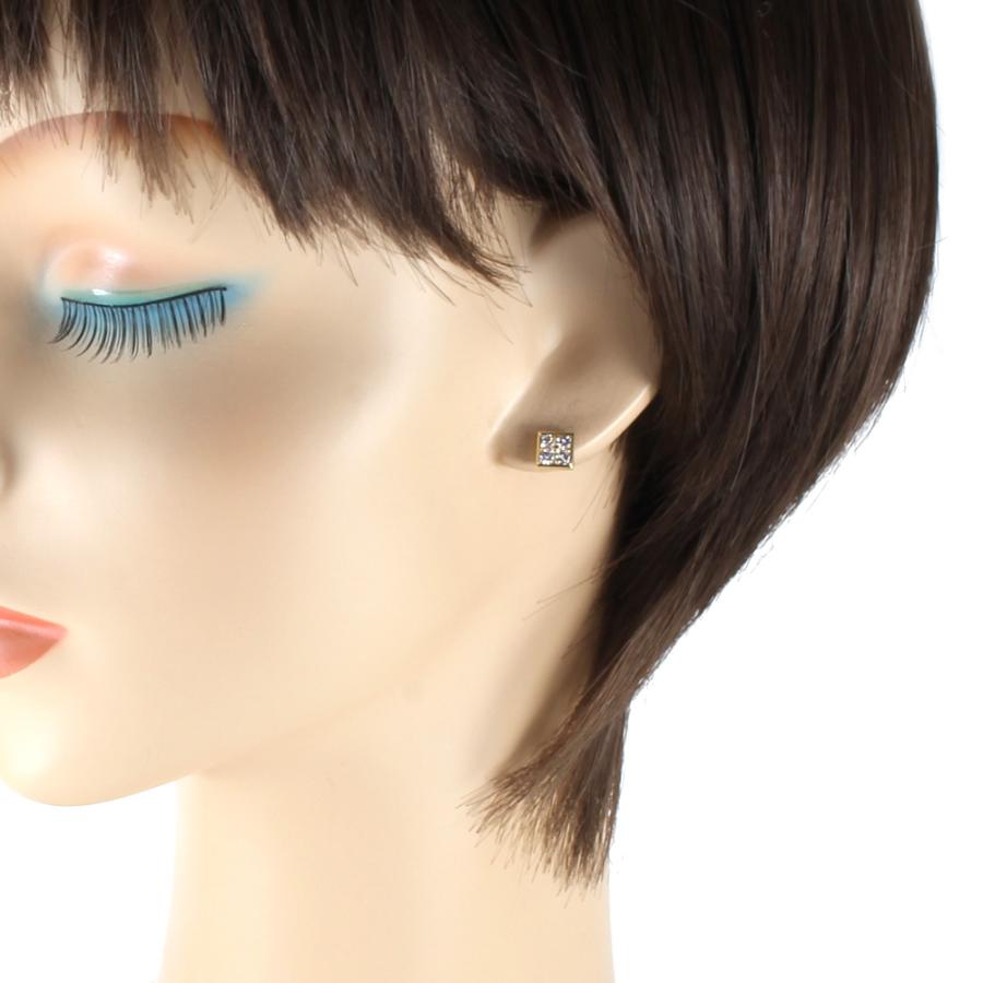 リメイク スクエア スタッド ピアス 18金 K18ゴールド ダイヤモンド 0.54ct レディース 中古 美品 : R&KリサイクルキングYahoo!店 - 通販 - Yahoo!ショッピング