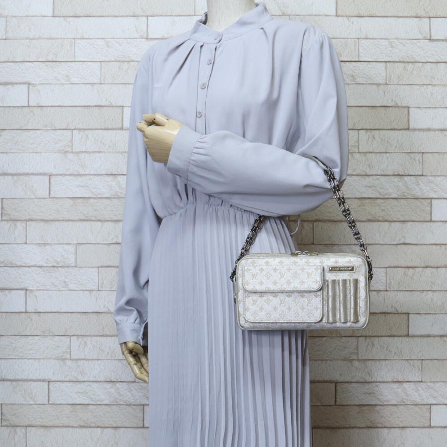 LOUIS VUITTON ルイヴィトン マッケンナ モノグラムシャイン ショルダーバッグ M92362 シルバー レディース 中古 : R ...