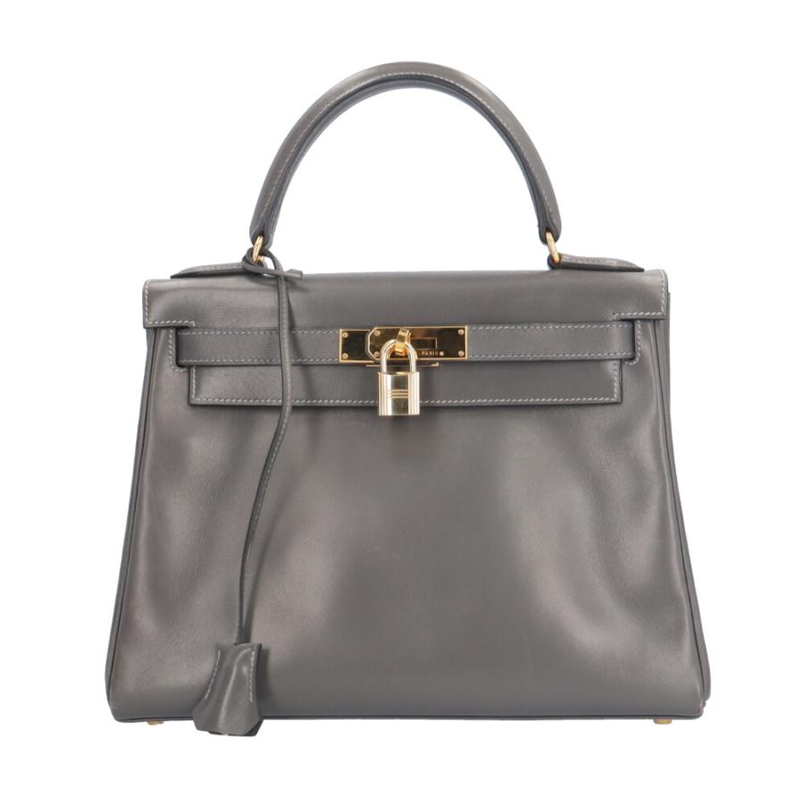 HERMES（エルメス） ケリー28内縫い ハンドバッグ ボックスカーフ