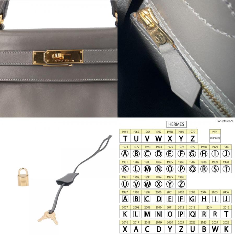 HERMES（エルメス） ケリー28内縫い ハンドバッグ ボックスカーフ