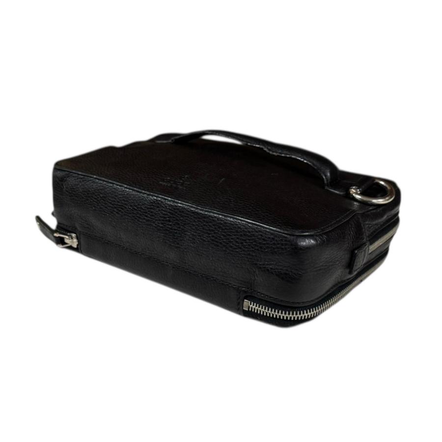 GUCCI（グッチ） クラッチバッグ レザー 256076 ブラック メンズ 中古
