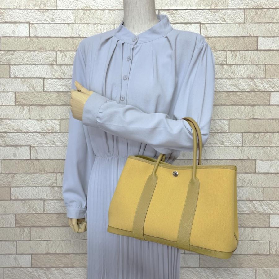 HERMES エルメス ガーデンパーティTPM トートバッグ キャンバス イエロー レディース 中古 美品 : R&KリサイクルキングYahoo!店 - 通販 - Yahoo!ショッピング