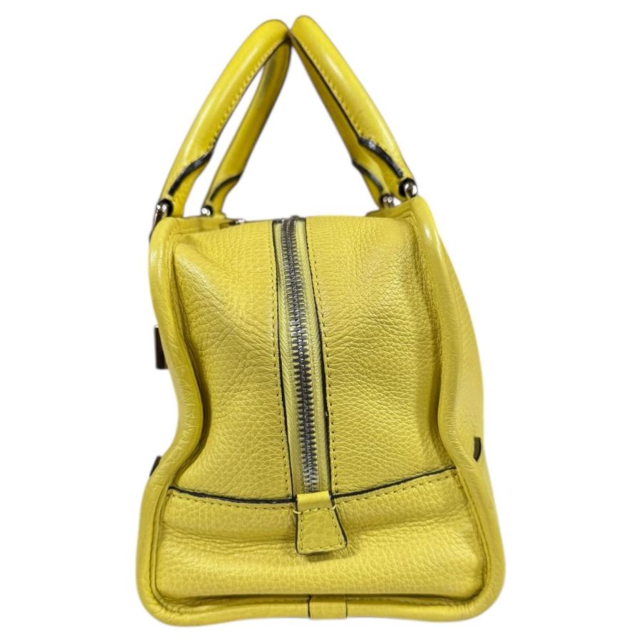 LOEWE（ロエベ） アマソナ28 ハンドバッグ レザー イエロー レディース