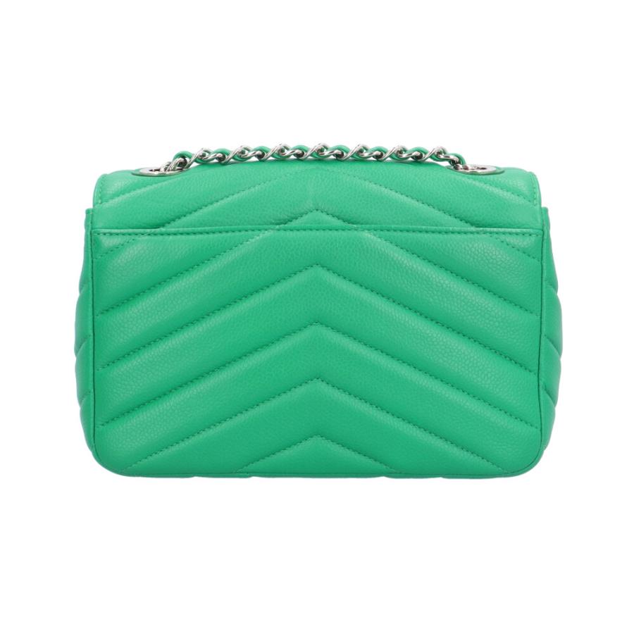 CHANEL（シャネル） Vステッチ ショルダーバッグ レザー グリーン