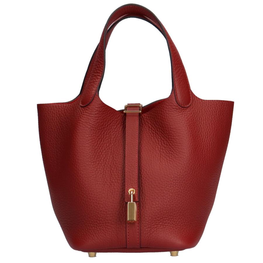 HERMES エルメス PM ピコタンロック ハンドバッグ トリヨンクレマンス ルージュグレナ レディース 中古 美品 : R&KリサイクルキングYahoo!店 - 通販 - Yahoo!ショッピング