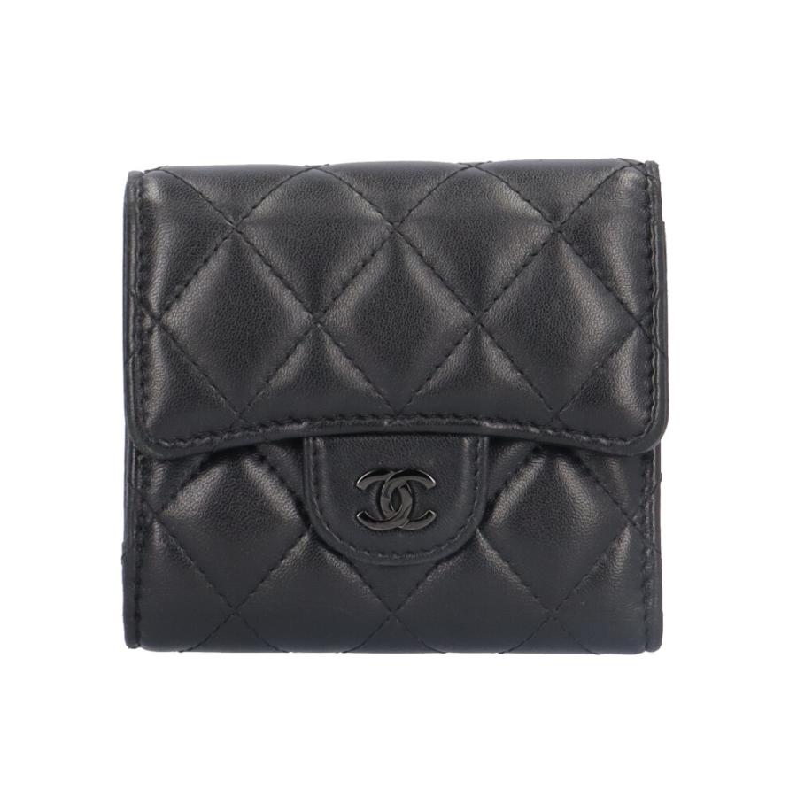 CHANEL（シャネル） 三つ折り財布 ラムスキン レディース 中古 : R&K