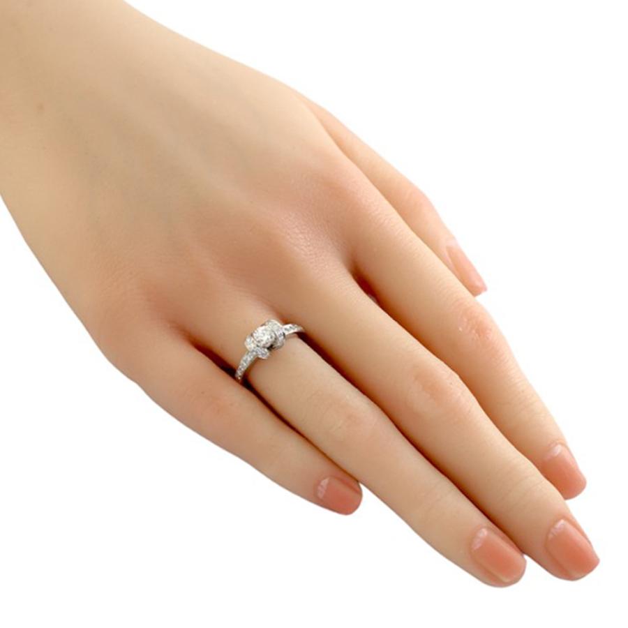 TIFFANY&Co. ティファニー 鑑定書付き 0.38ct F-VVS1-EX リング 指輪 6.5号 Pt950プラチナ ダイヤモンド レディース 中古 美品 : R&Kリサイクルキング ...