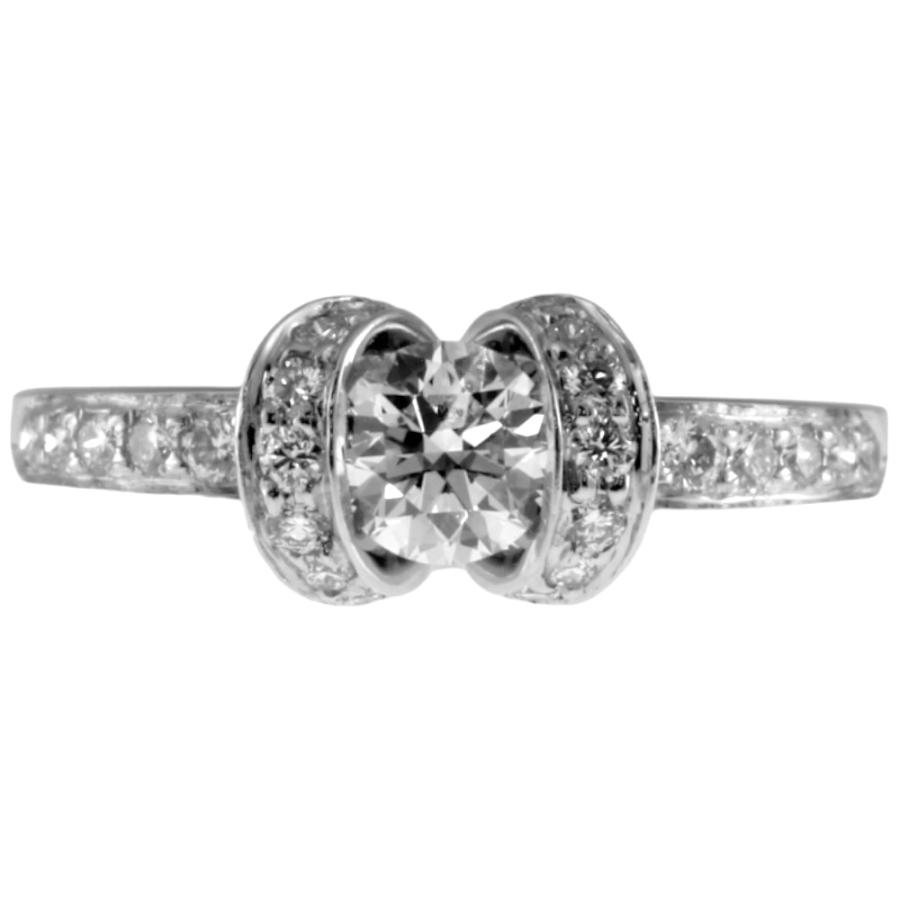TIFFANY&Co. ティファニー 鑑定書付き 0.38ct F-VVS1-EX リング 指輪 6.5号 Pt950プラチナ ダイヤモンド レディース 中古 美品 : R&Kリサイクルキング ...