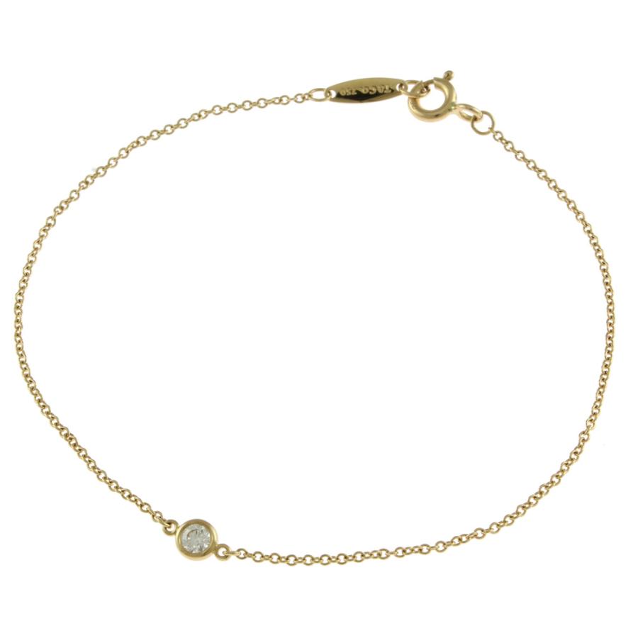 TIFFANY&Co. ティファニー バイザヤード 約0.08ct ブレスレット 18金 K18イエローゴールド ダイヤモンド レディース 中古 美品 : R&KリサイクルキングYahoo!店 ...