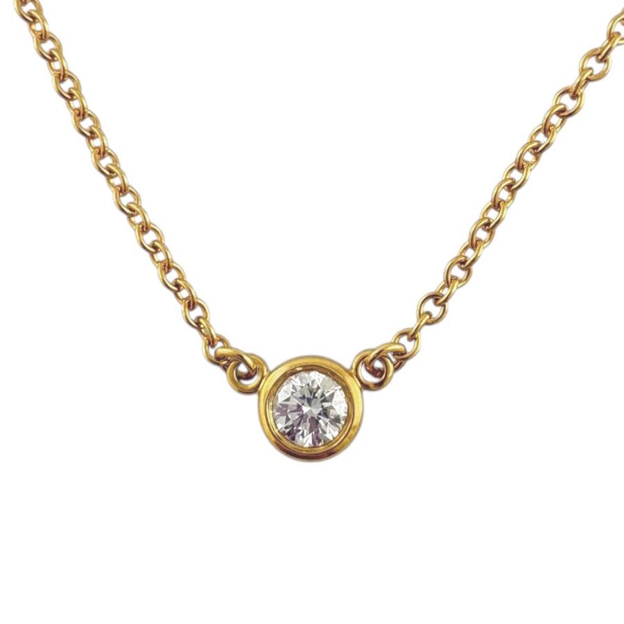 TIFFANY&Co. ティファニー バイザヤード 約0.08ct ネックレス 18金 K18イエローゴールド ダイヤモンド レディース 中古 美品 : R&KリサイクルキングYahoo!店 ...