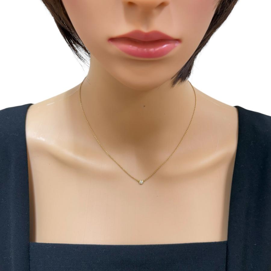 TIFFANY&Co. ティファニー バイザヤード 約0.08ct ネックレス 18金 K18イエローゴールド ダイヤモンド レディース 中古 美品 : R&KリサイクルキングYahoo!店 ...