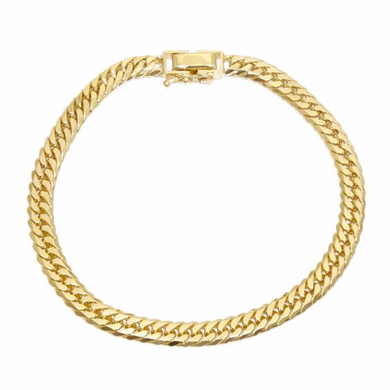 喜平 ブレスレット 6面ダブル 6DCW 18cm 約20g 留め具 中折れ式 ブレスレット 18金 K18ゴールド ホールマーク刻印 【新品】配達転送不可 :KHI18K6DCW1820:R ...