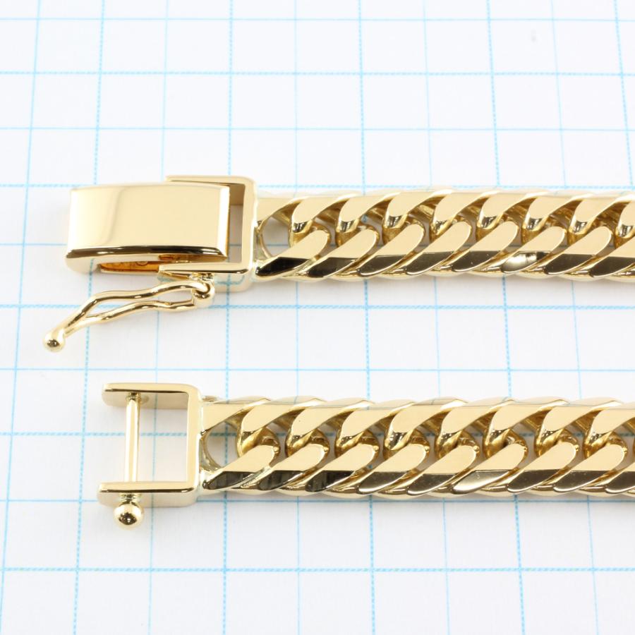 喜平 ブレスレット 約30g 6面ダブル 6DCW 18cm 留め具中折れ式 ブレスレット 18金 K18ゴールド ホールマーク刻印入 【新品】キヘイ【配達転送不可 ...