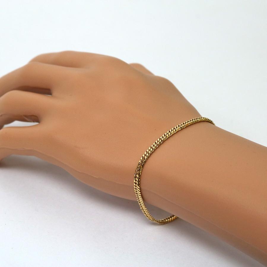 新品 K18 ブレスレット 喜平 キヘイ 約10g 6面ダブル 6DCW 20cm 留め具中折れ式 18金 K18ゴールド ゴールド :KHI18K6DCW2010:R&Kリサイクルキング ...