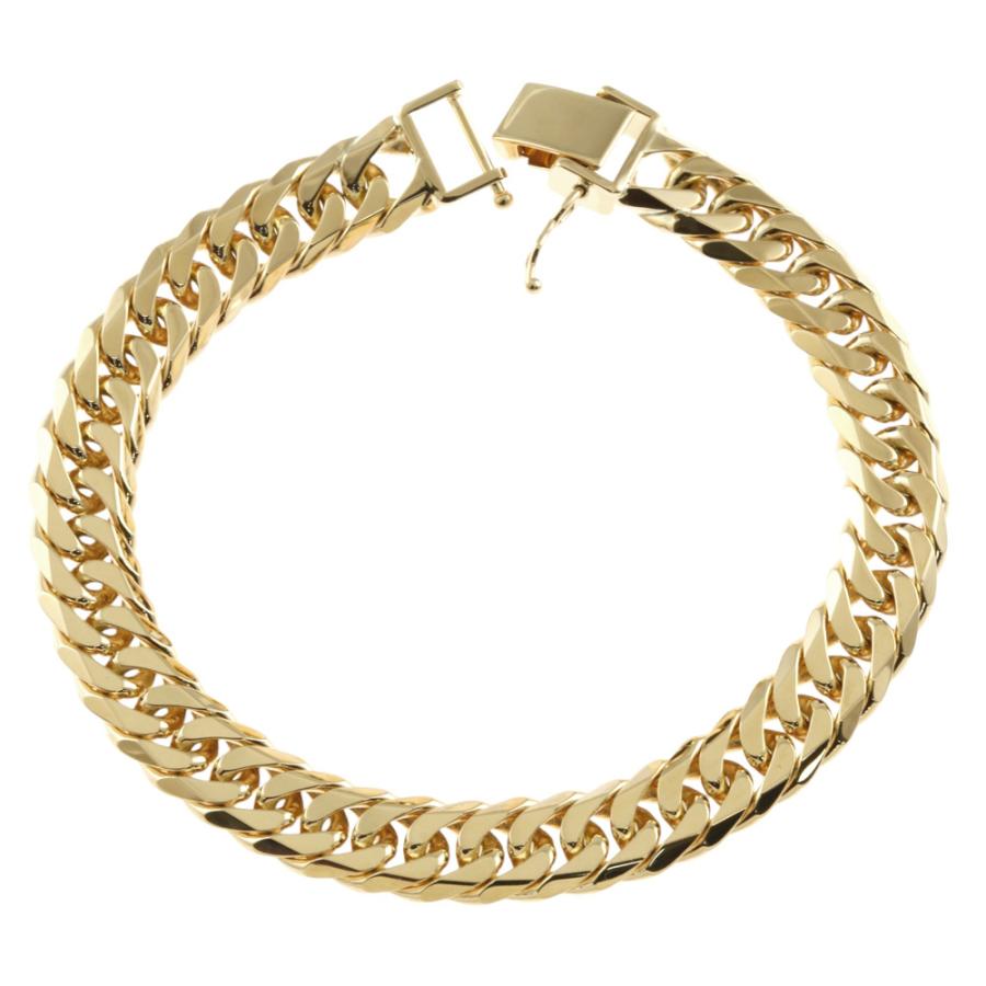 喜平 ブレスレット 約50g 6面ダブル 6DCW 20cm 中折れ式 ブレスレット 18金 K18ゴールド ユニセックス ホールマーク刻印 新品 配達転送不可 ...