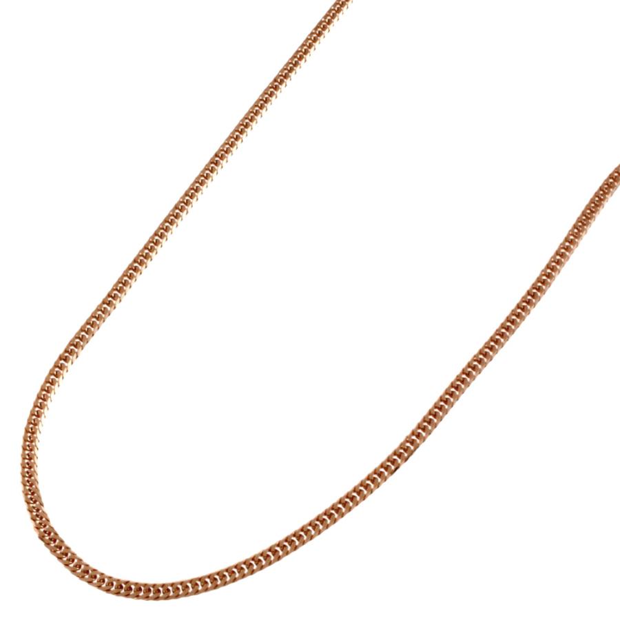 喜平 ネックレス 6面ダブル 6DCW 45cm 約10g 留め具中折れ式 18金 K18ピンクゴールド ユニセックス ホールマーク刻印 新品 配達転送不可 ...