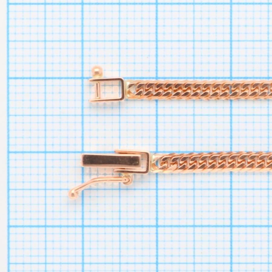 喜平 ネックレス 6面ダブル 6DCW 45cm 約10g 留め具中折れ式 18金 K18ピンクゴールド ユニセックス ホールマーク刻印 新品 配達転送不可 : R&Kリサイクルキング ...