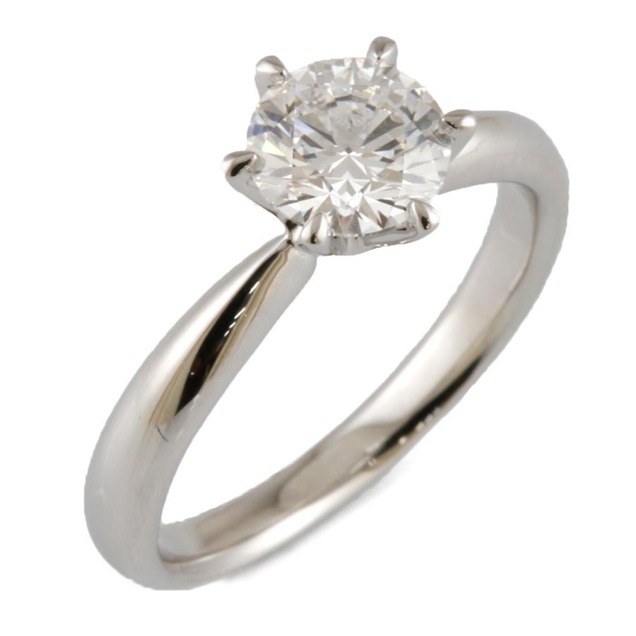 Pt900 リング 指輪 ダイヤモンド GIA/CGL鑑定書付き1.05CT D-VVS1-3EX-H&C 一粒ジュエリー 12号 Pt900プラチナ シルバー【SH】 中古 : R&K ...