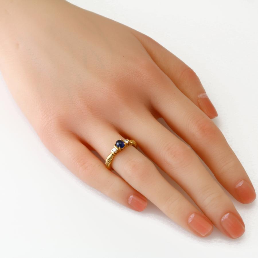 リング 指輪 11号 18金 K18イエローゴールド サファイア 0.62ct ダイヤモンド 0.12ct中古 美品 : R&KリサイクルキングYahoo!店 - 通販 - Yahoo!ショッピング