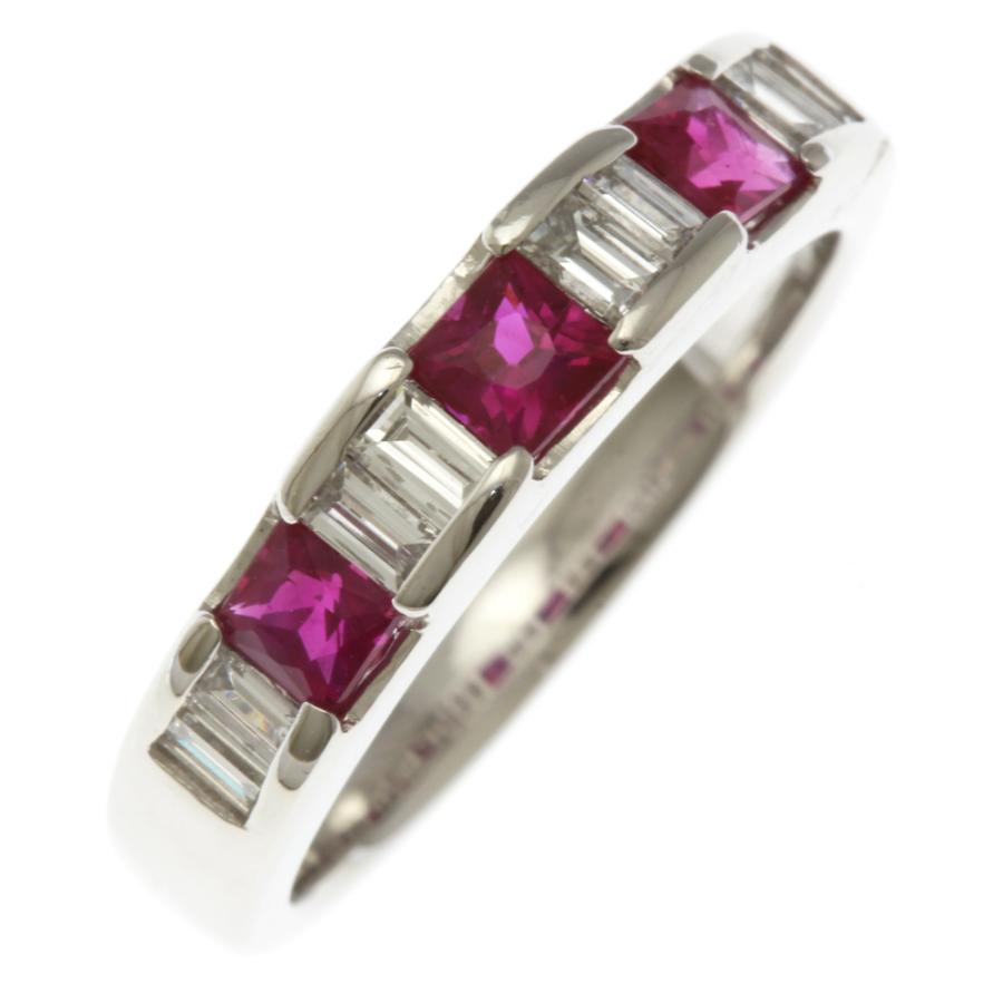 リング 指輪 12.5号 Pt900プラチナ ルビー 0.70ct ダイヤモンド 0.39ct レディース 中古 美品 : R&KリサイクルキングYahoo!店 - 通販 - Yahoo!ショッピング