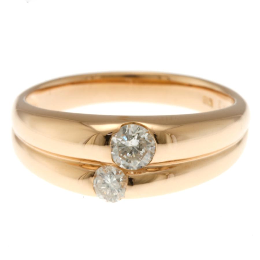 リング 指輪 11.5号 18金 K18ピンクゴールド ダイヤモンド 0.3ct シンプル レディース 中古 美品 : R&KリサイクルキングYahoo!店 - 通販 - Yahoo!ショッピング