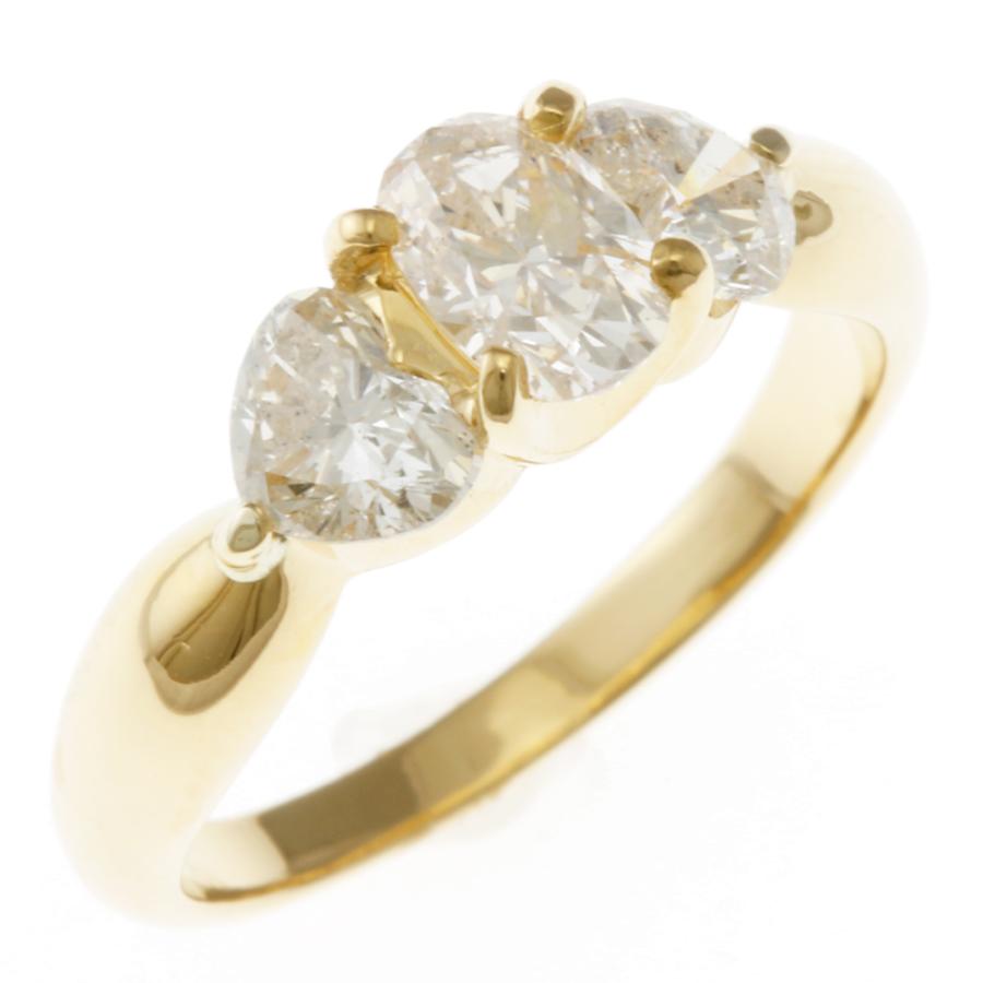 リング 指輪 8号 ハート 18金 K18イエローゴールド ダイヤモンド 1.01ct中古 美品 : R&KリサイクルキングYahoo!店 - 通販 - Yahoo!ショッピング