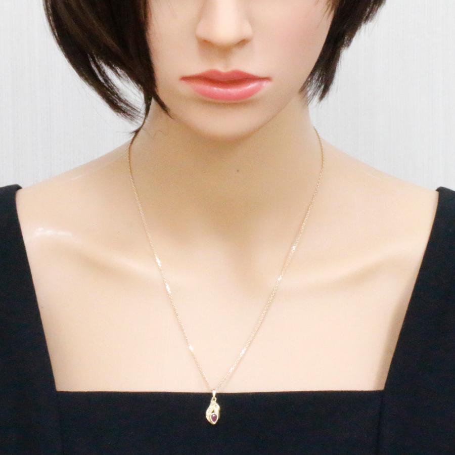 ネックレス ドロップ 18金 K18イエローゴールド ルビー 0.35ct ダイヤモンド 0.05ct中古 美品 : R&KリサイクルキングYahoo!店 - 通販 - Yahoo!ショッピング