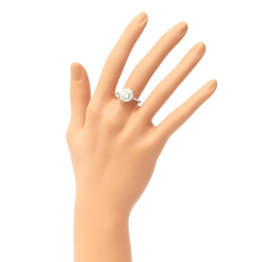 Pt900 リング 指輪 13号 フラワー 花 ダイヤモンド 0.55CT 0.70CT プラチナ SH 中古 : R&Kリサイクルキング ...