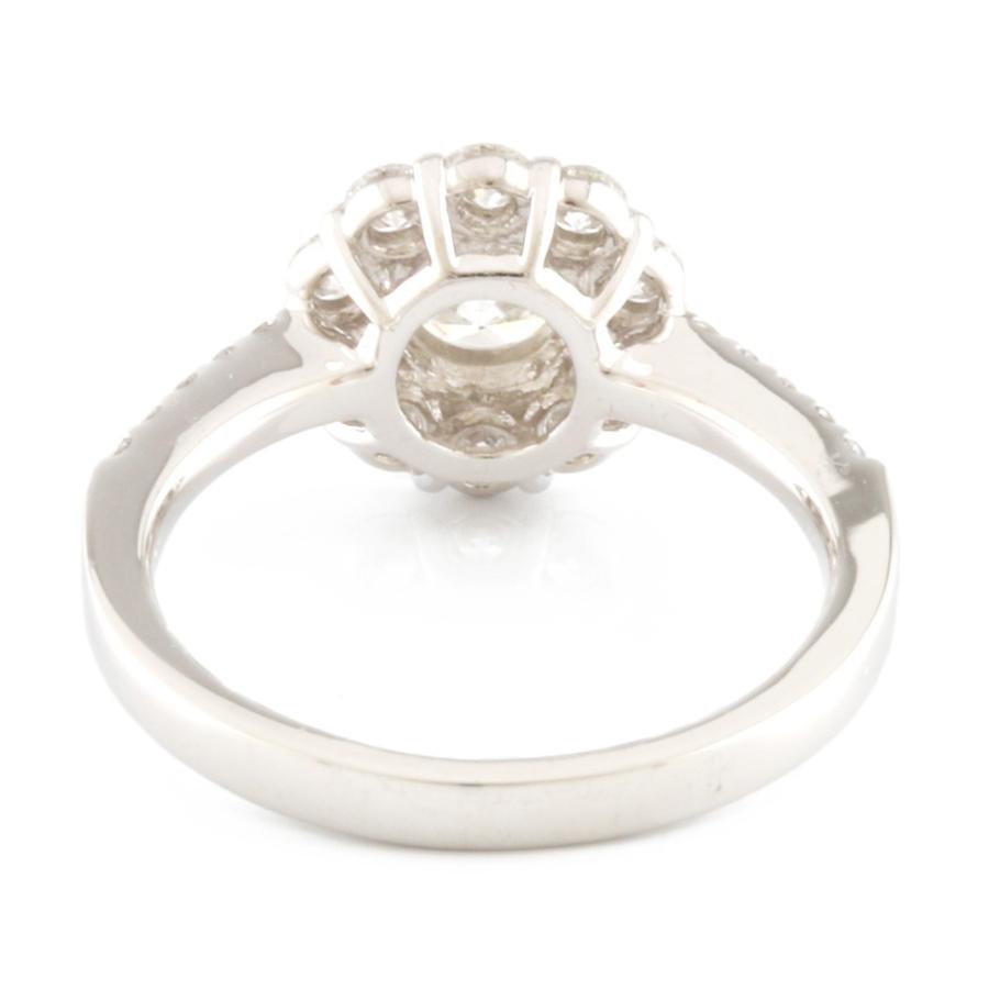 Pt900 リング 指輪 13号 フラワー 花 ダイヤモンド 0.55CT 0.70CT プラチナ SH 中古 : R&Kリサイクルキング ...