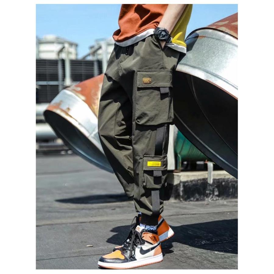 カーゴパンツ メンズ 夏用 スリム ゆったり ボトムス ジョガーパンツ 接触冷感 冷感パンツ ロングパンツ 作業着 美脚 ウエス : RL ...