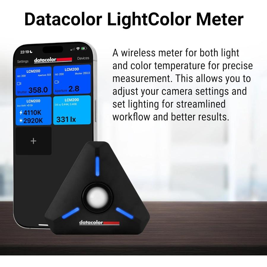 Datacolor Spyder LightColor Meter LCM200 ワイヤレス 露出 色温度測定 カラーメーター iOS ...