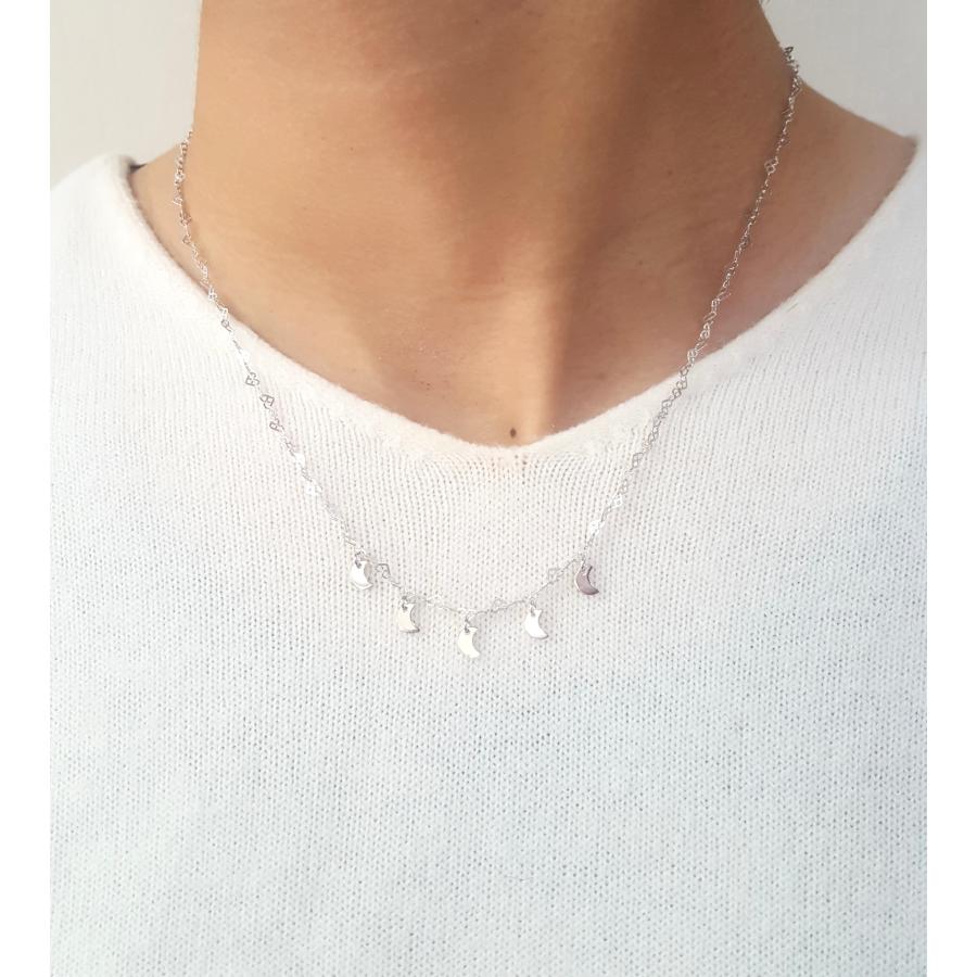 ネックレス 18金 ホワイトゴールド ムーン 三日月 K18 WG 揺れる イタリア製 RMジュエリー : RMジュエリー - 通販 - Yahoo!ショッピング