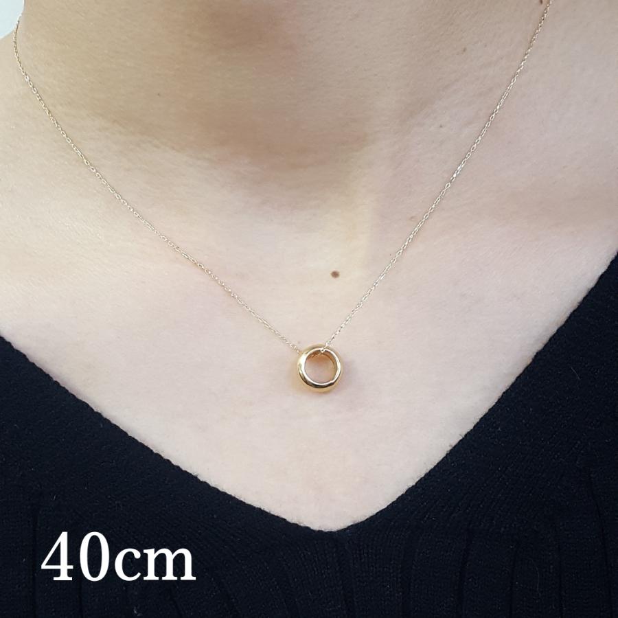 18金 リング ネックレス K18 YG 40cm 45cm ベビーリング ペンダント レディース RMジュエリー : RMジュエリー - 通販 - Yahoo!ショッピング