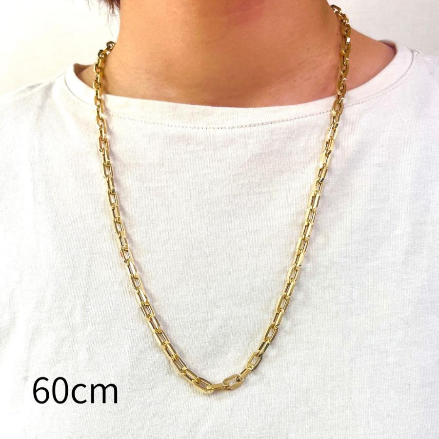 18金 ホワイトゴールド ペーパークリップ ネックレス チェーン 幅5.2mm 50cm 60cm K18 WG 角アズキ 中空 リンク RMジュエリー : RMジュエリー - 通販 ...