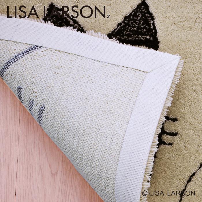 LISA LARSON リサラーソン ラグ マット 90×140cm スケッチ ねこ 子供用マット 北欧 洗濯 手洗い 可能 洗える 滑り止め 滑りにくい インテリア :lisa-rug ...