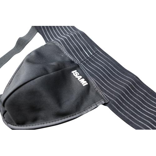 ISAMI イサミ 金的サポーター L662 ファールカップ 空手 キックボクシング 黒 サイズ S・M・L レギュラーカップ付き : K・S ...