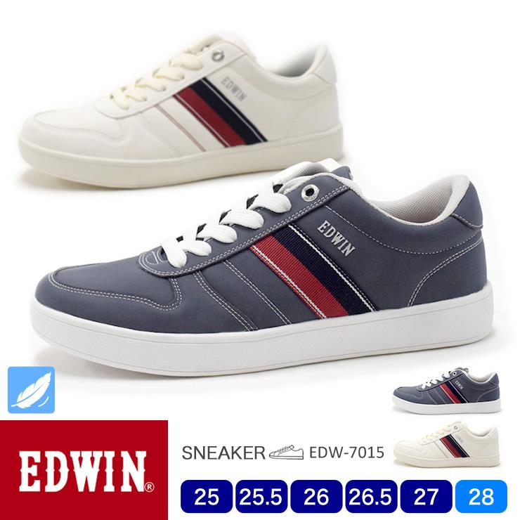EDWIN 2023新作 EDWIN エドウィン メンズ 軽量 ローカット スニーカー 7015 25.0/25.5/26.0/26.5/27.0/28.0 シューズ : robinfoot ...