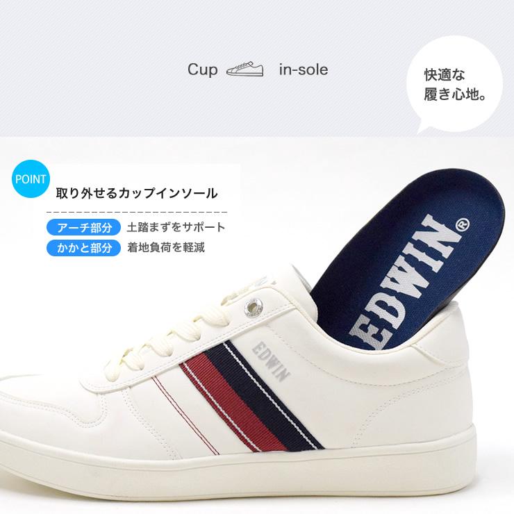 EDWIN 2023新作 EDWIN エドウィン メンズ 軽量 ローカット スニーカー 7015 25.0/25.5/26.0/26.5/27.0/28.0 シューズ : robinfoot ...