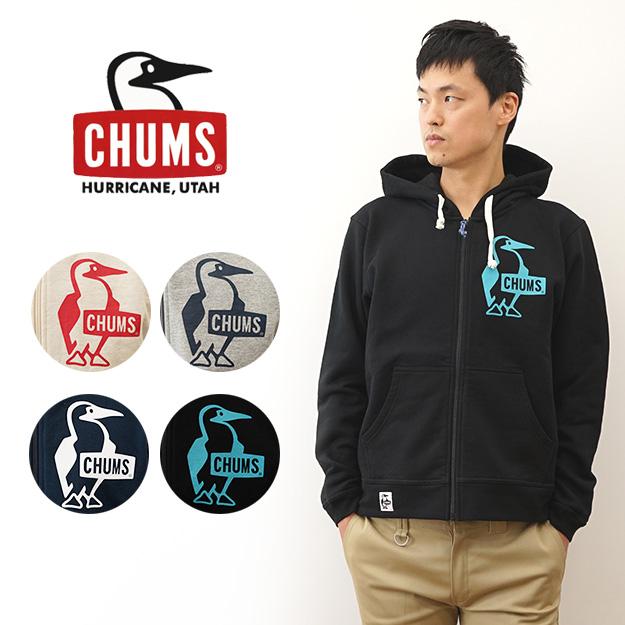 CHUMS（チャムス） パーカー ブービー ロゴ ジップ メンズ レディース スウェット スエット フーディ チャック アウトドア キャンプ ...