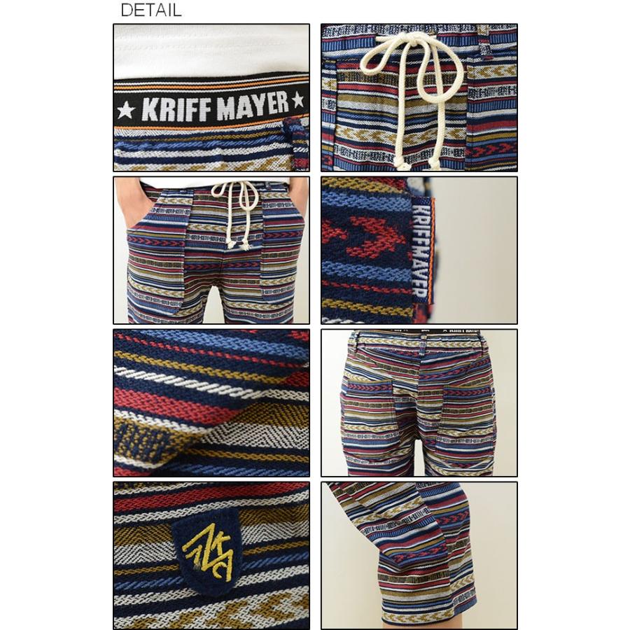 KRIFF MAYER クリフメイヤー LOHATECO ネイティブ柄 クロップド パンツ メンズ ロハテコ ステテコ 7分丈 イージー ...